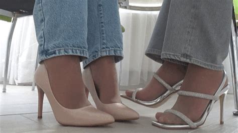 Footsie Under The Table In Nylon Tights Ed Lorys Passionate