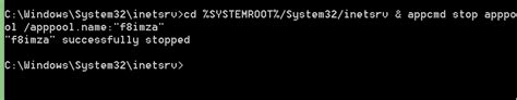 Iis Startstop Application Pool By Name Using Cmd Commands In C