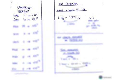 SOLUTION Combined Science Physics Conversions Studypool