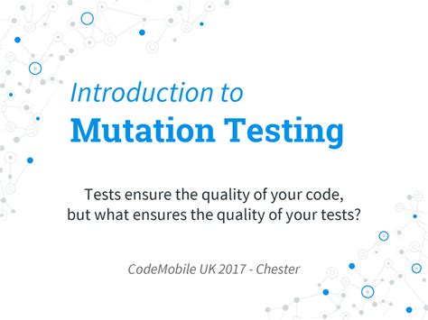 Introduction To Mutation Testing Speaker Deck