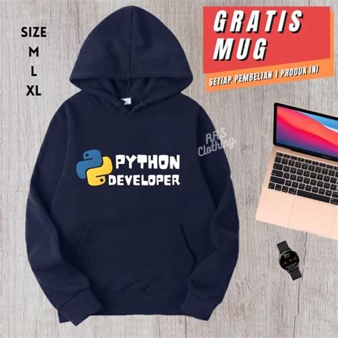 Jual Jaket Hoodie Programmer Python Developer Programming Hppd Shopee