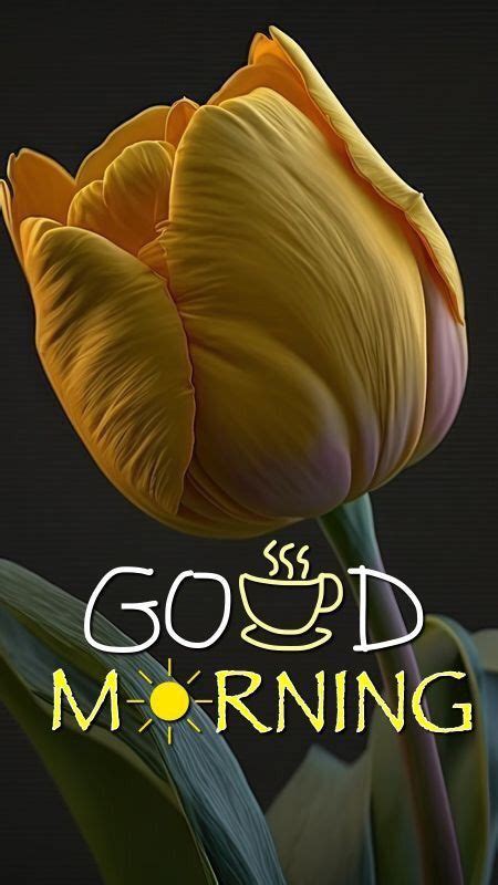 Good Morning Yellow Tulip