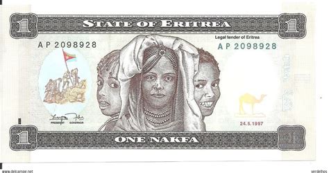 Erythrée Erythree 1 Nafka 1997 Unc P 1