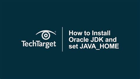 How To Install Oracle Jdk And Set Javahome Youtube