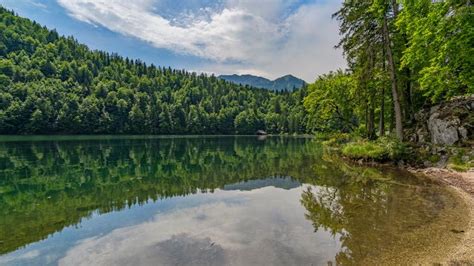 Обои для рабочего стола Альпы Австрия Grundlsee гора 3840x2160