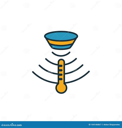 Temperature Sensor Icon Simple Element From Sensors Icons Collection Stock Illustration