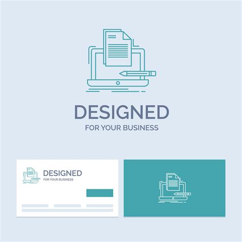 Coder Coding Computer List Paper Business Logo Line Icon Symbol For Your Business Turquoise