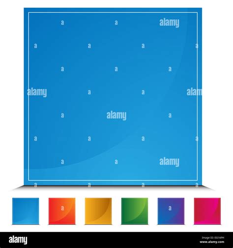 An Image Of A Square Web Button Stock Photo Alamy