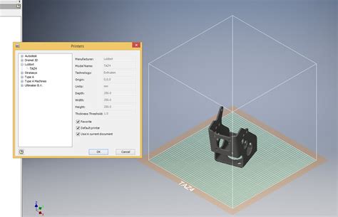 Solved Inventor 2016 Adding A 3d Printer Type Autodesk Community