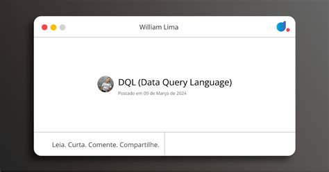 Dql Data Query Language William Lima Dio