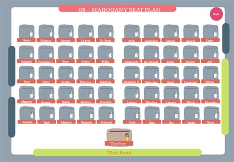 Classroom Seating Plan Layout Pdf