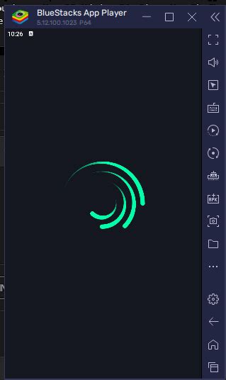 alight motion stuck on loading pls tell a fix augh r bluestacks