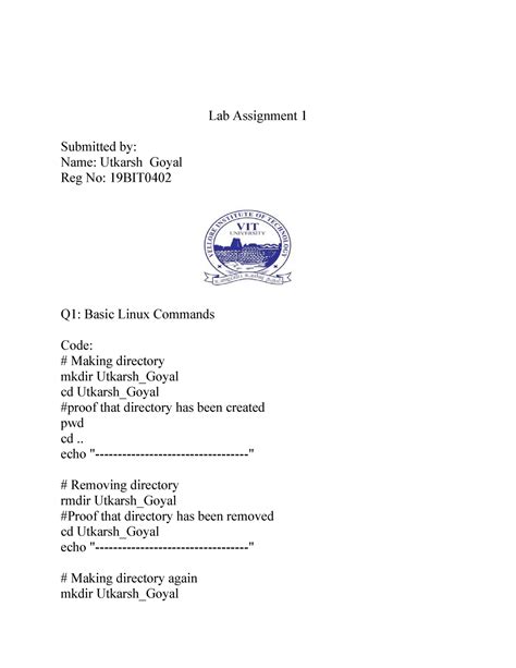 Lab Os Da1 Lab Work Ite 2002 Operating Systems Lab L47l Lab