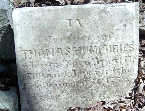 Thomas Humphries 1799 1859 Find A Grave Memorial