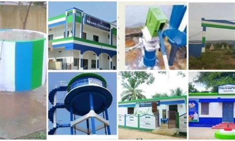 విగ్రహాలు రంగులు పేర్లు ఇదేనా వైఎస్సార్సీపీ ఘనమైన పాలన Telugu Rajyam