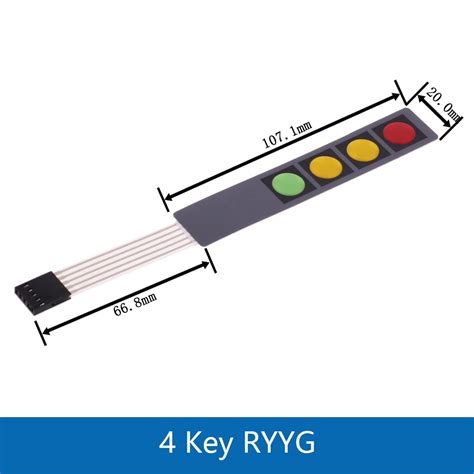1 2 3 4 5 6 7 8 Key Button Membrane Switch Matrix Array Keyboard Keypad