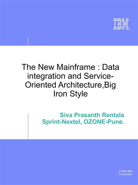 The New Mainframe Ppt Computing Technology And Computing