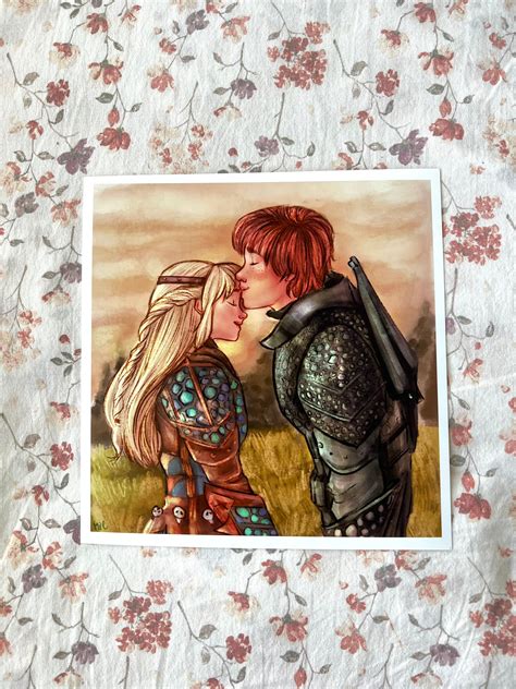 How To Train Your Dragon Astrid And Hiccup Kiss