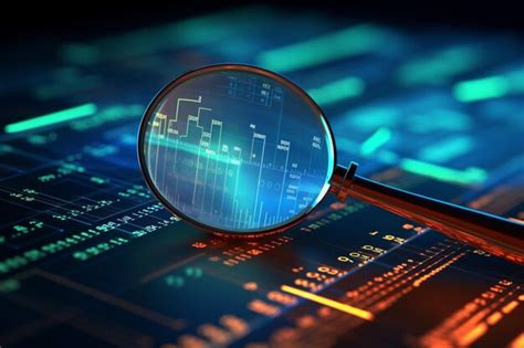 Premium Photo Abstract Image Of A Magnifying Glass Analyzing