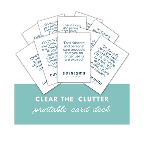 Clear The Clutter Card Deck