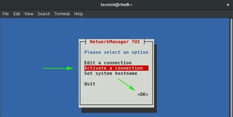How To Configure Ip Network With ‘nmtui Tool Designlinux