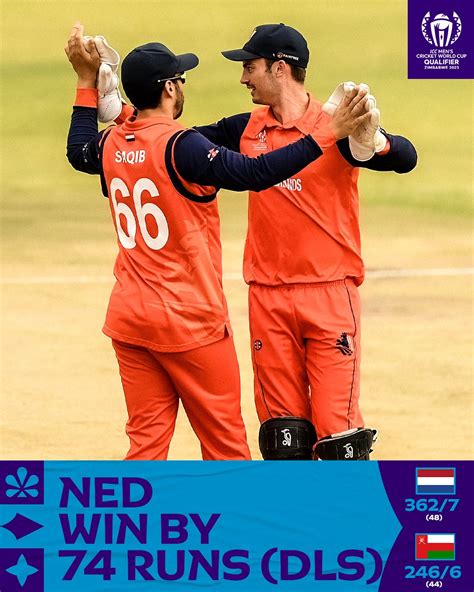 Icc On Twitter Its All Over In Harare Netherlands Stay In Contention For The Cwc23