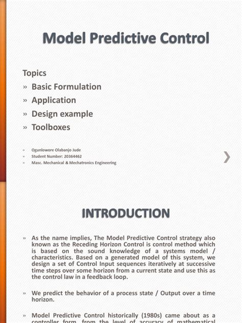 Model Predictive Control Pdf Control Theory Mathematical Optimization