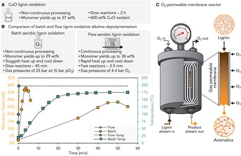 O2 Permeable Membrane Reactor For Continuous Oxidative Depolymerization