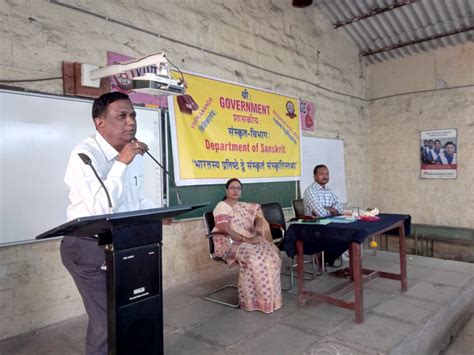 The Department Of Sanskrit Organized A Guest Lecture On 06032019 The Resource Person Was Sri