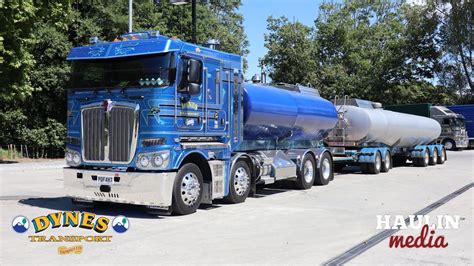 Worlds First Kenworth 8x4 K220 With Dynes Transport Ltd Youtube