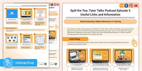 Spill The Tea Tutor Talks Podcast Episode 5 Teacher Made