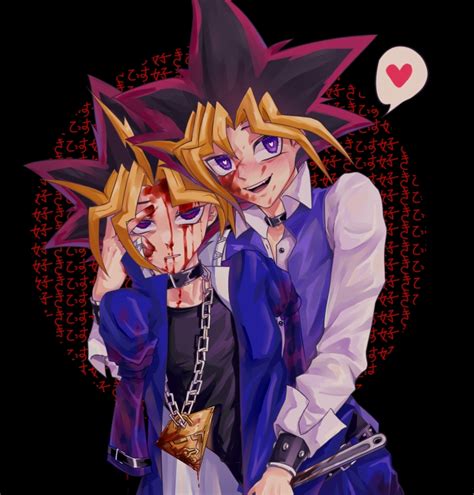 Muto Yugi And Yami Yugi Yu Gi Oh And More Drawn By Blackworm Ufre Danbooru