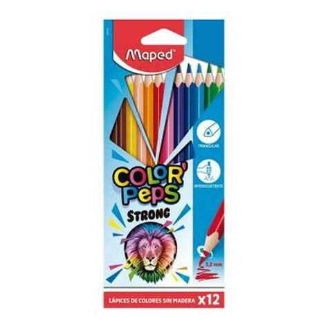 Lápcies De Colores Maped Color Peps Triangulares 12 Pzas Bodega Aurrera En Línea