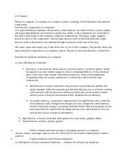 Csc Exam 1 Study Docx CSC Exam 1 What Is A Computer A Computer Is A Complex System Consisting