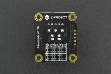 DFR RGB LED Colorful Button Module I C Addresses RGB Control
