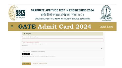 Gate Exam 2024 Admit Card Archives All Jobs For You