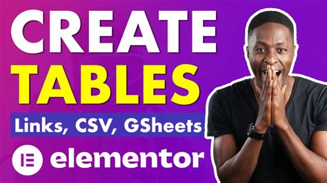 Create Custom Elementor Tables With Images Links Icons And Lotties