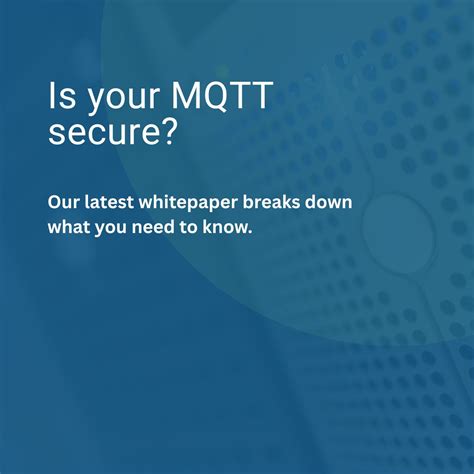 Mqtt Iiot Cybersecurity Industrialautomation Cirrus Link Solutions