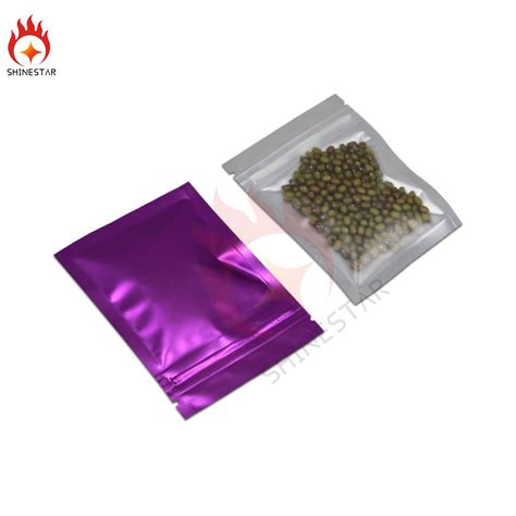 Aluminum Foil Lock Airtight Plastic Candy Packaging Zipper Bags With