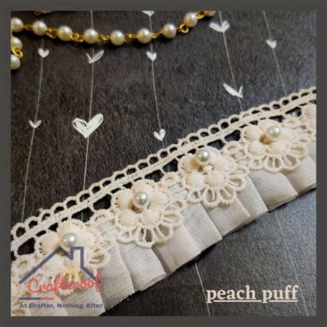 Frill Lace Peach Puff Crafteroof