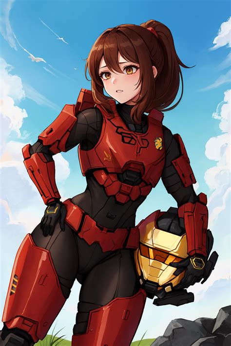 Halo Spartin Anime Girl