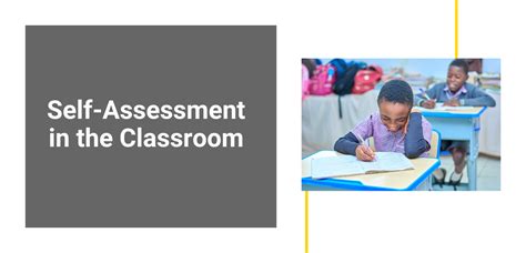 Self Assessment In The Classroom — Teach2030