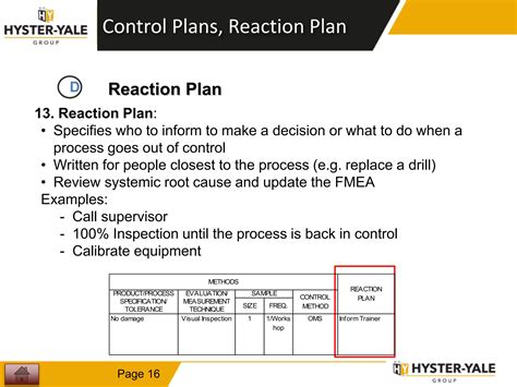 Control Plan Trainingpptx For The Automotive Standard Aiag Pptx