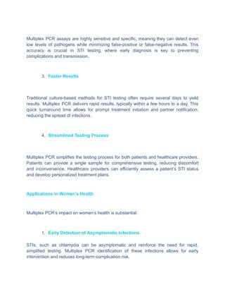 Advancements In Multiplex PCR For Comprehensive STI Testing PDF