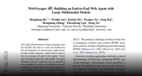 Abdellatif Belmady On Linkedin Paper Page Webvoyager Building An