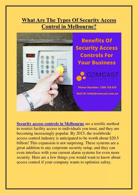 Ppt What Are The Types Of Security Access Control In Melbourne Powerpoint Presentation Id