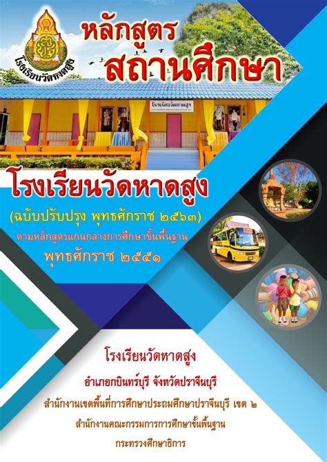 แจกฟรี ตัวอย่างหลักสูตรสถานศึกษา ปรับปรุง 2563 ไฟล์ Word แก้ไขได้ มี