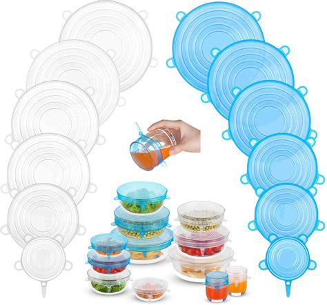 Reusable Premium Silicone Stretch And Seal Lids 14pcs For