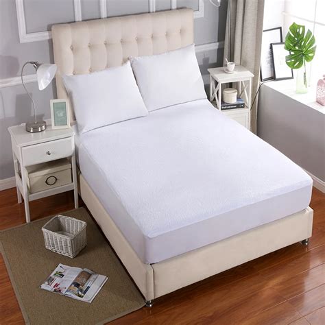 160x200 см кровать Водонепроницаемый махровый чехол матрас защитный чехол хлопок для кровати