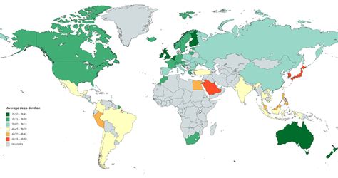 Average Sleep Duration Wondering Maps